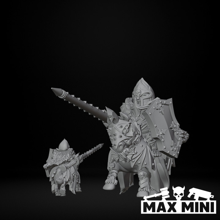 3D Printable Halfling Vampire Knights by Max Mini