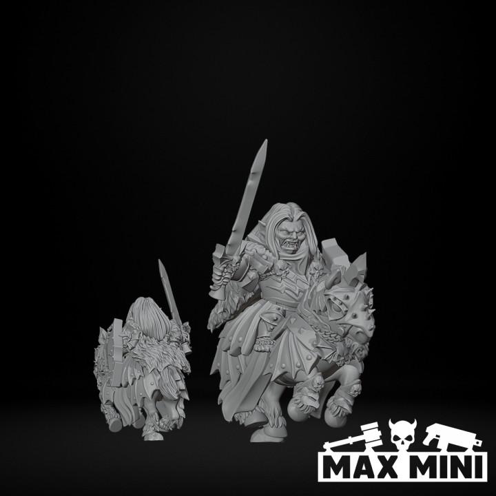 3D Printable Halfling Vampire Knights Command by Max Mini