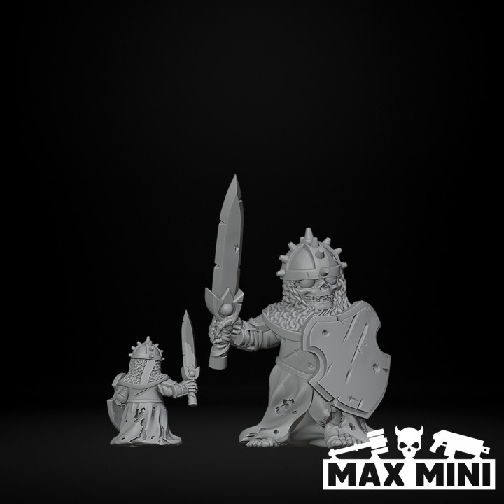 3D Printable Halfling Crypt Guard by Max Mini