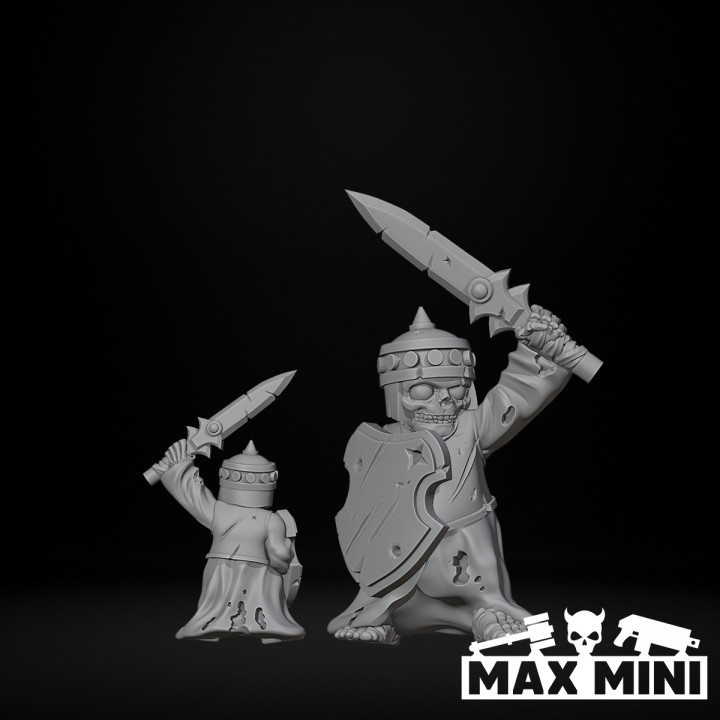 3D Printable Halfling Crypt Guard by Max Mini