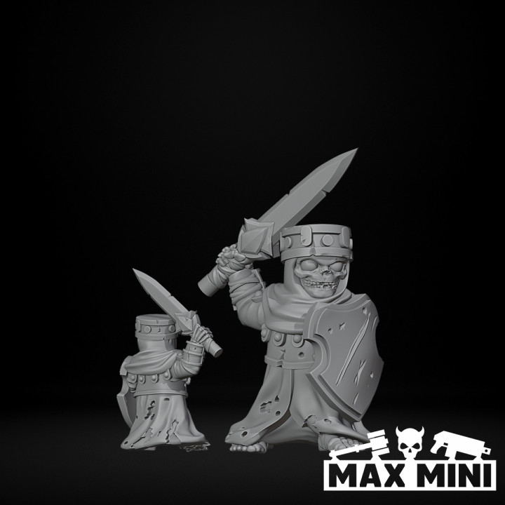 3D Printable Halfling Crypt Guard by Max Mini