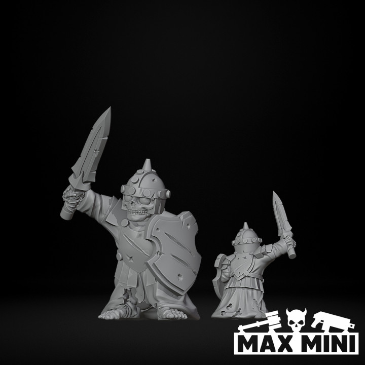 3D Printable Halfling Crypt Guard by Max Mini