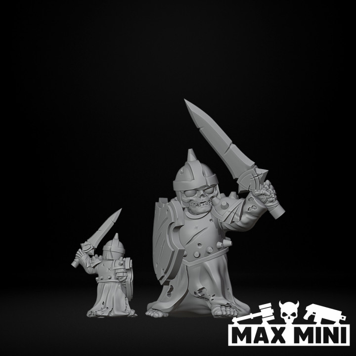3D Printable Halfling Crypt Guard by Max Mini