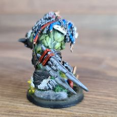 3D Printable Orc Tracker Chieftain by Puppetswar Miniatures