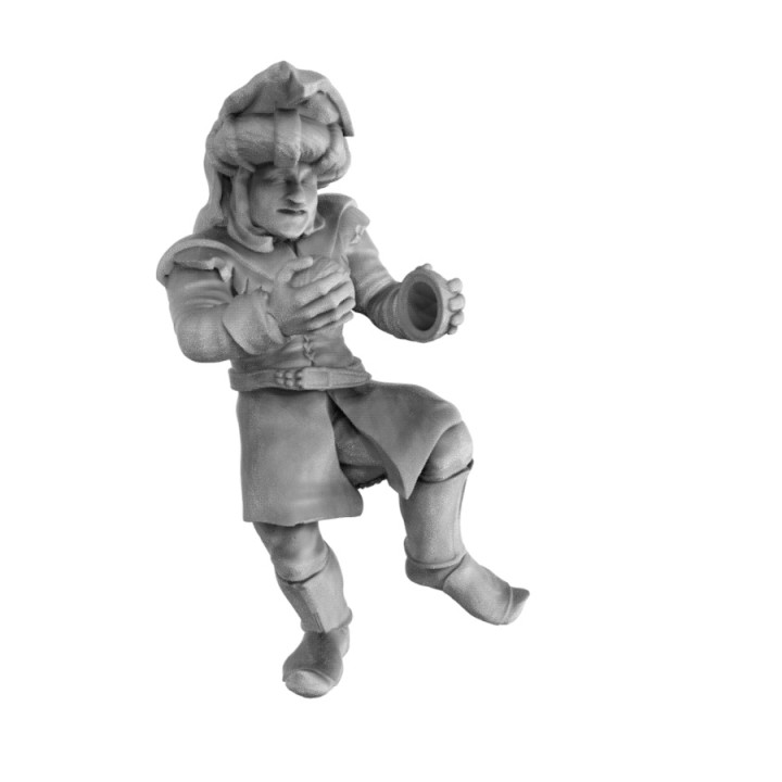 3D Printable Minstrels bretonian by Hungry Troll Miniatures