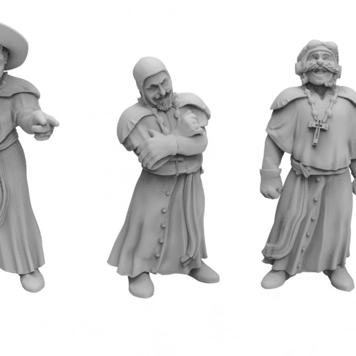 3D Printable Spanish Inquisition by Hungry Troll Miniatures