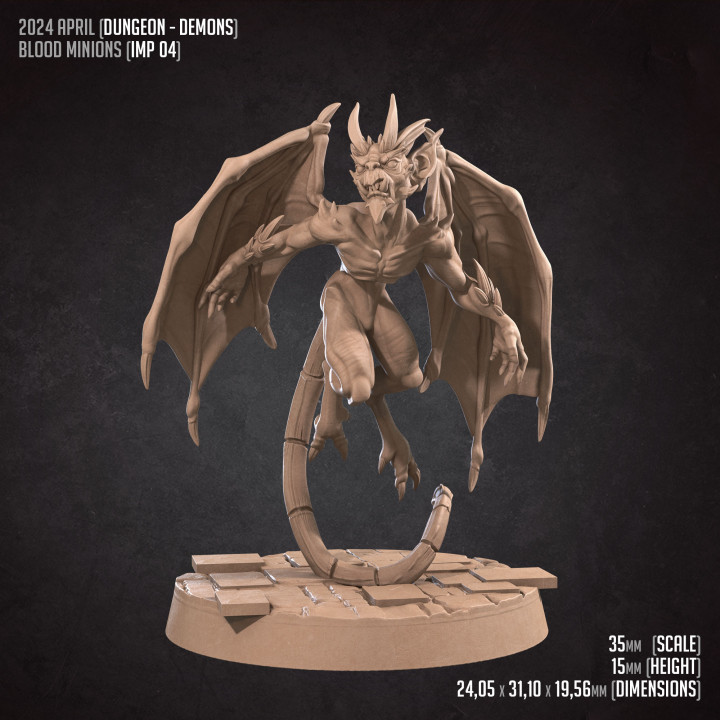 3D Printable Imps (Blood Minions) (4 Models) by Bite the Bullet