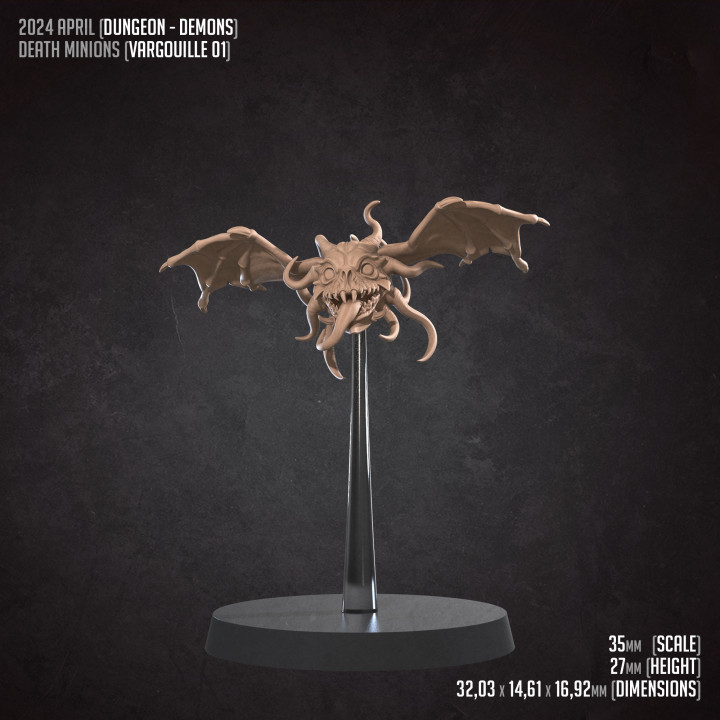 3D Printable Vargouilles (Death Minions) (4 Models) by Bite the Bullet
