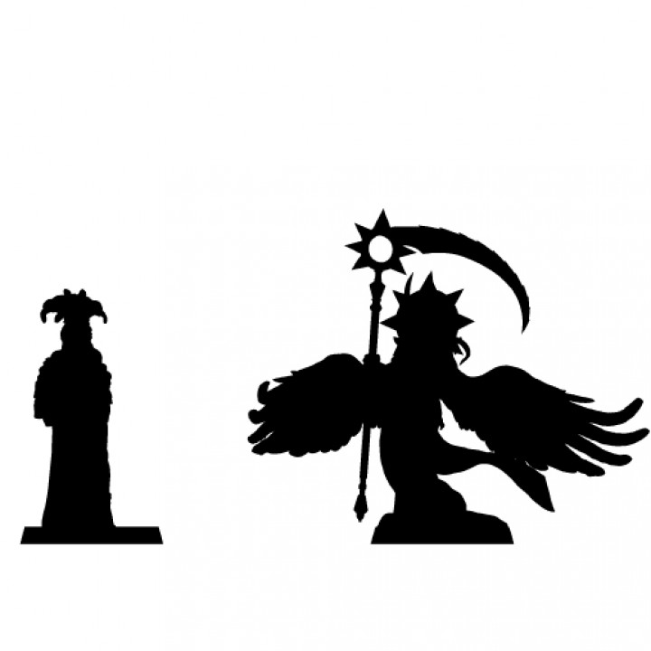3D Printable Deathpact Angel (Death Boss) (2 Versions) by Bite the Bullet