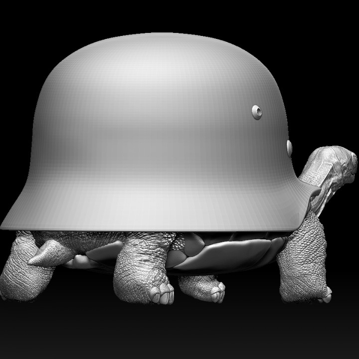 3D Printable turtle helmet by 3Dimontis