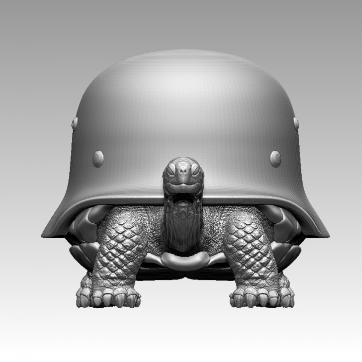 3D Printable turtle helmet by 3Dimontis