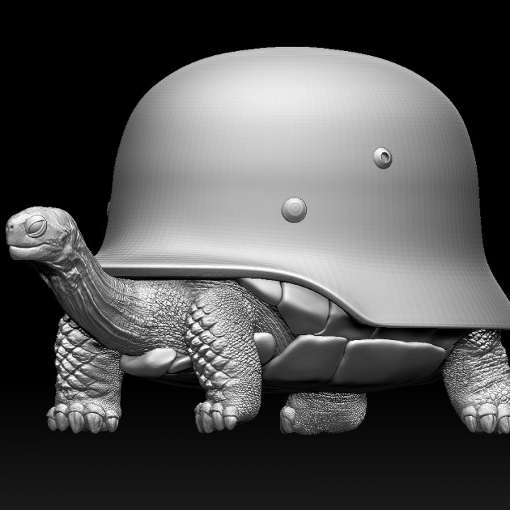 3D Printable turtle helmet by 3Dimontis