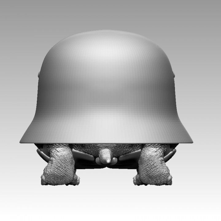 3D Printable turtle helmet by 3Dimontis