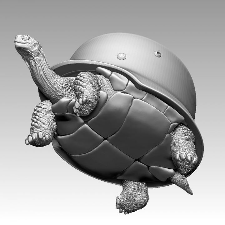 3D Printable turtle helmet by 3Dimontis