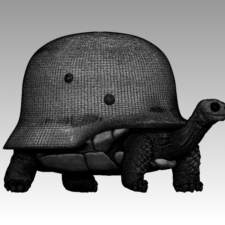 3D Printable turtle helmet by 3Dimontis