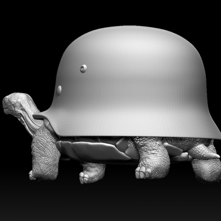 3D Printable turtle helmet by 3Dimontis