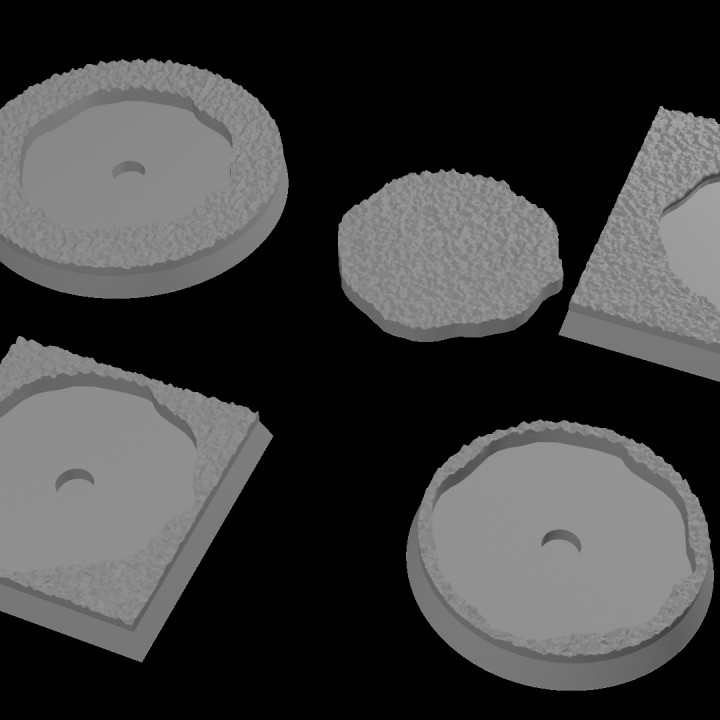 3D Printable Rank and Flank Desert Base Adapters by MiniWarGaming
