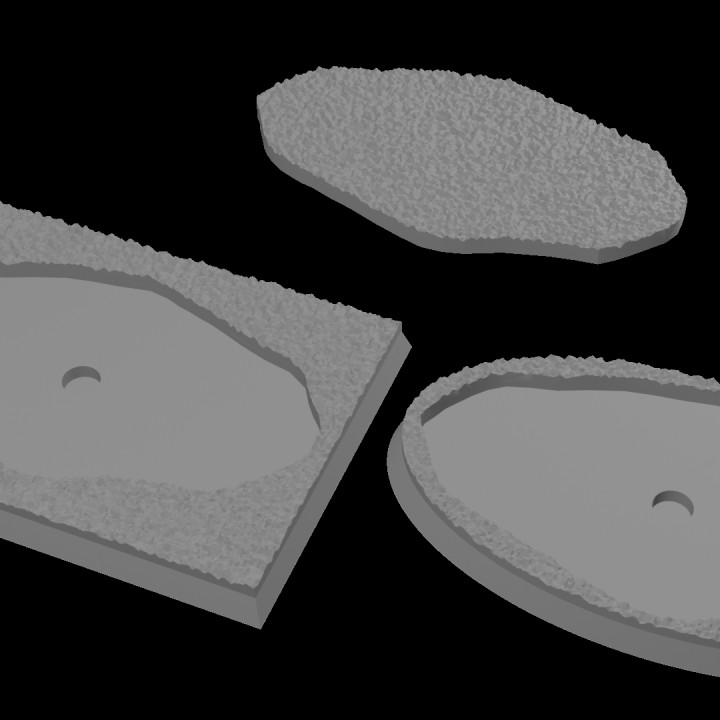 3D Printable Rank and Flank Desert Base Adapters by MiniWarGaming