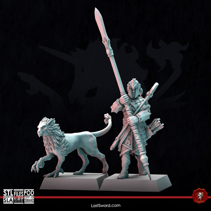 3D Printable Imperial Kindred Sea Guard by LastSword Miniatures