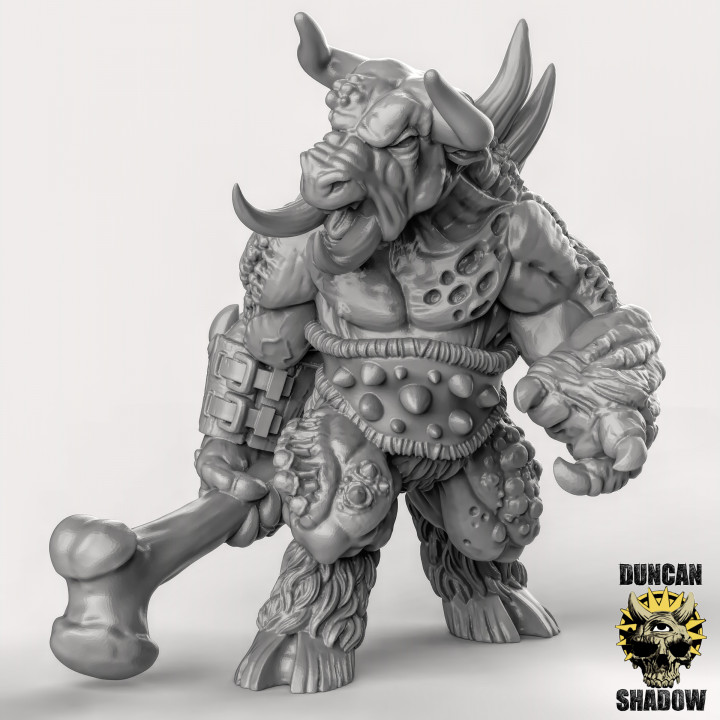3D Printable Chaos Minotaur (Pre Supported) by Duncan Shadow