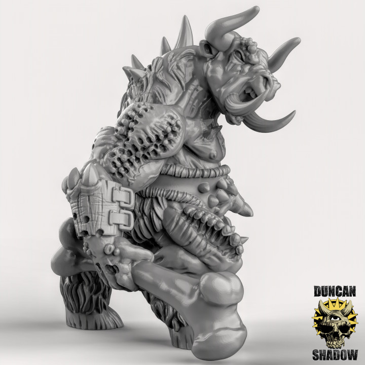 3D Printable Chaos Minotaur (Pre Supported) by Duncan Shadow