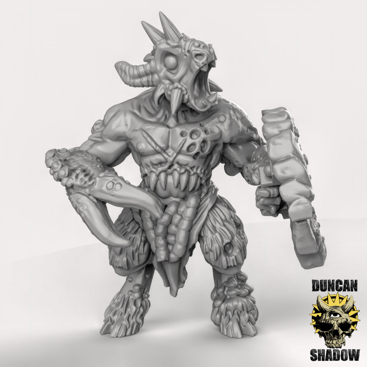 3D Printable PestiGor Beastmen (Pre Supported) by Duncan Shadow