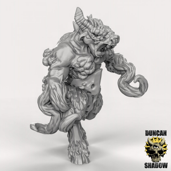 3D Printable PestiGor Beastmen (Pre Supported) by Duncan Shadow
