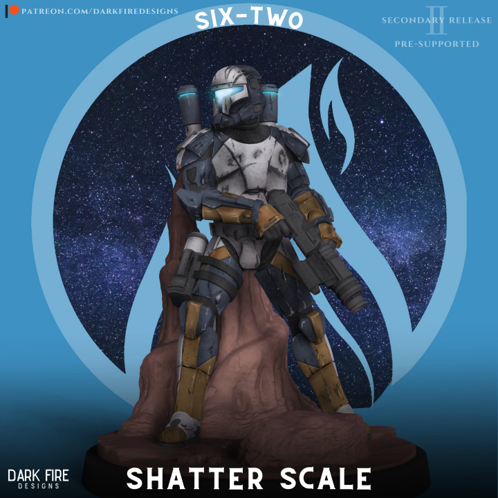 3D Printable Commando Six-Two Shatter Scale by Dark Fire Designs