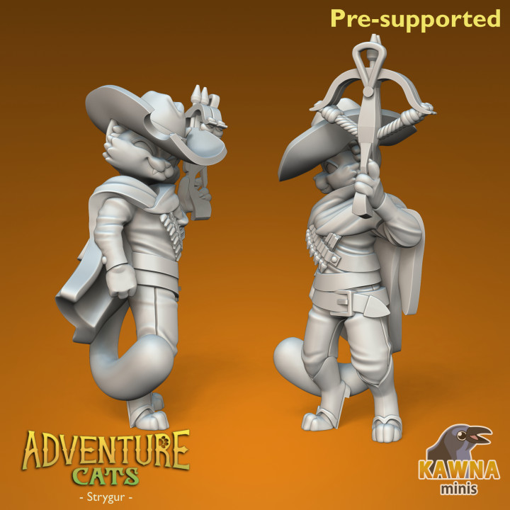 3D Printable Strygur Ranger Cat - Male by Kawna Minis