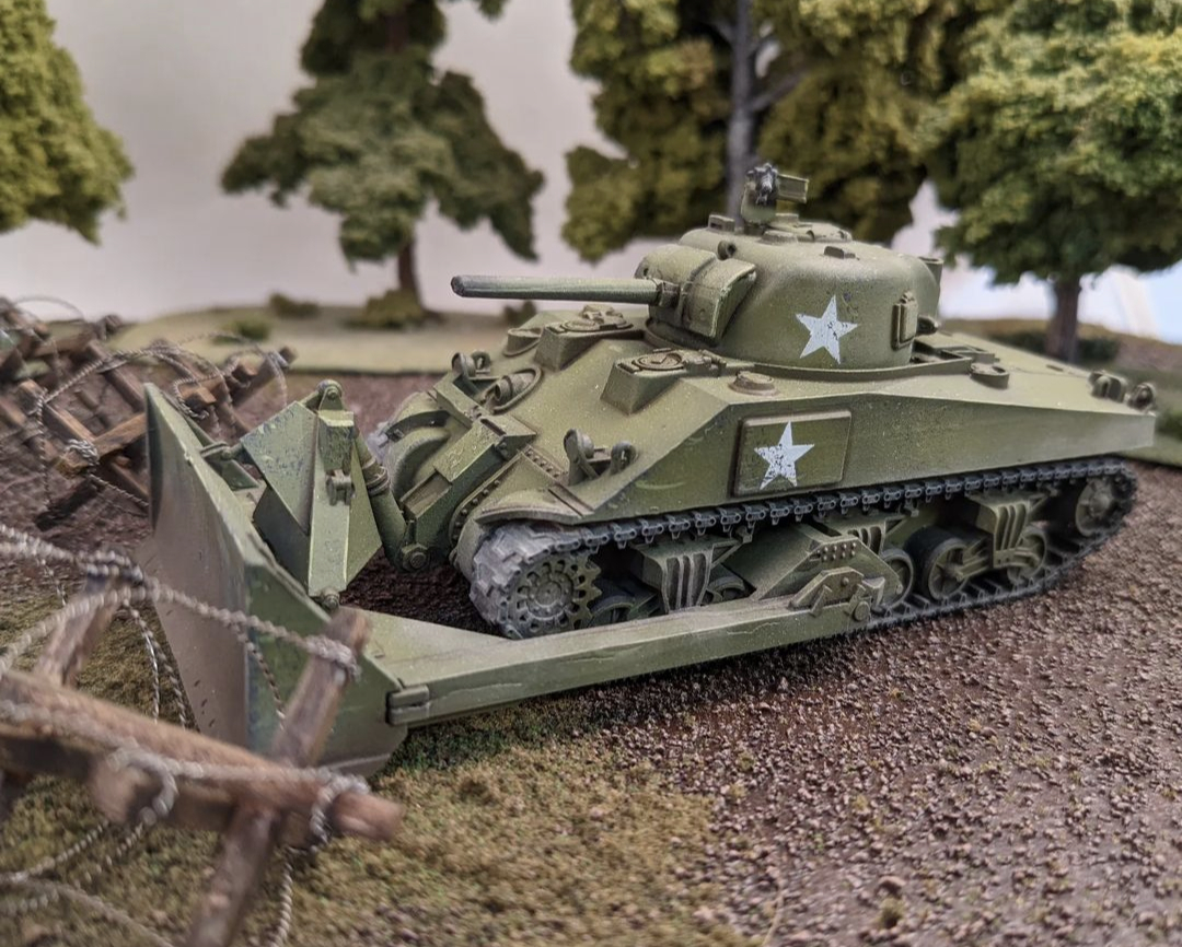 3D Printable M4 Sherman Bulldozer by Trenchworx LLC