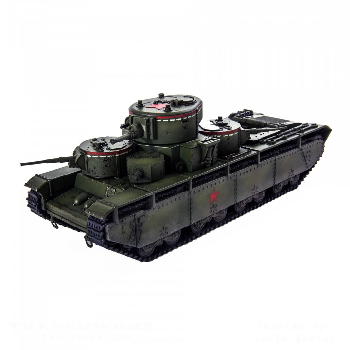 3D Printable Soviet T-35 by Trenchworx LLC