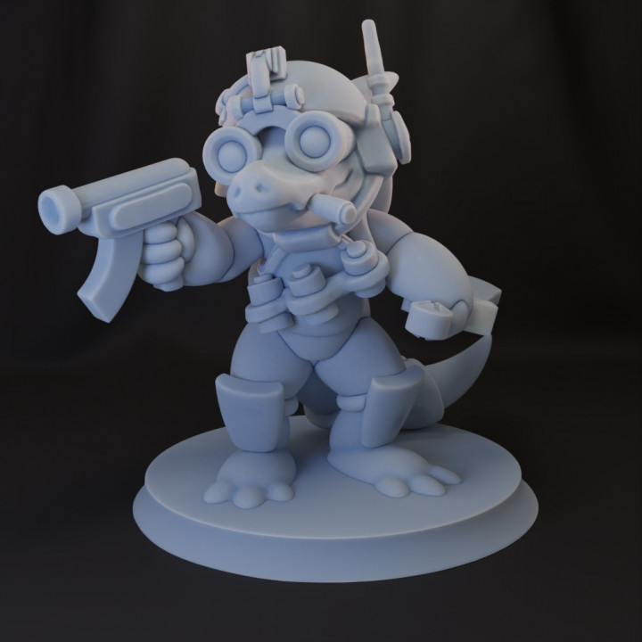 3D Printable kobold commando leader by The Cackling Kobold Company