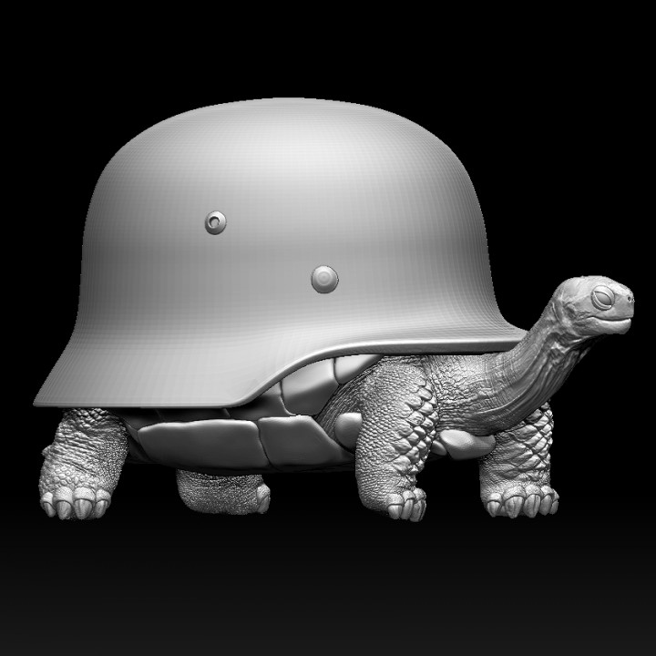 3D Printable TURTLE HELMET by Dmitry Tishchenkov