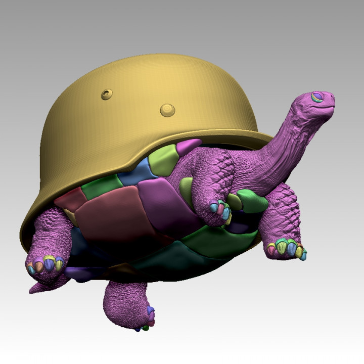 3D Printable TURTLE HELMET by Dmitry Tishchenkov
