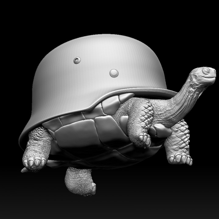 3D Printable TURTLE HELMET by 3Dimontis