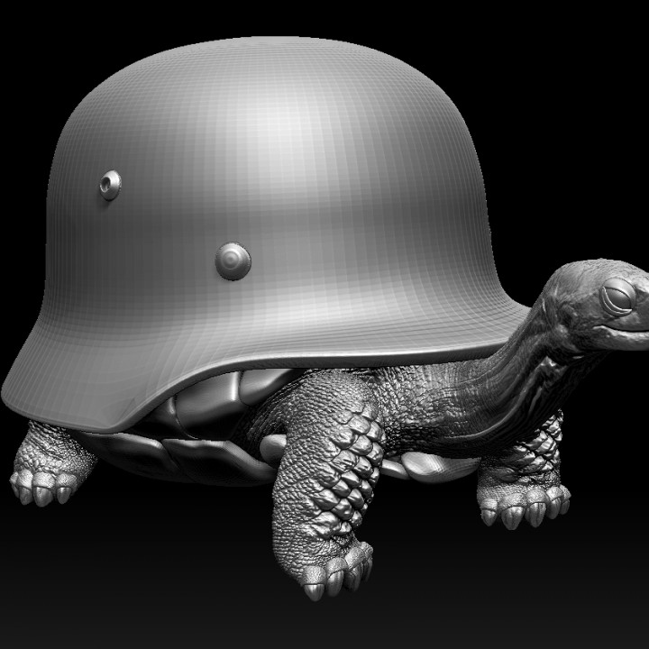 3D Printable TURTLE HELMET by 3Dimontis