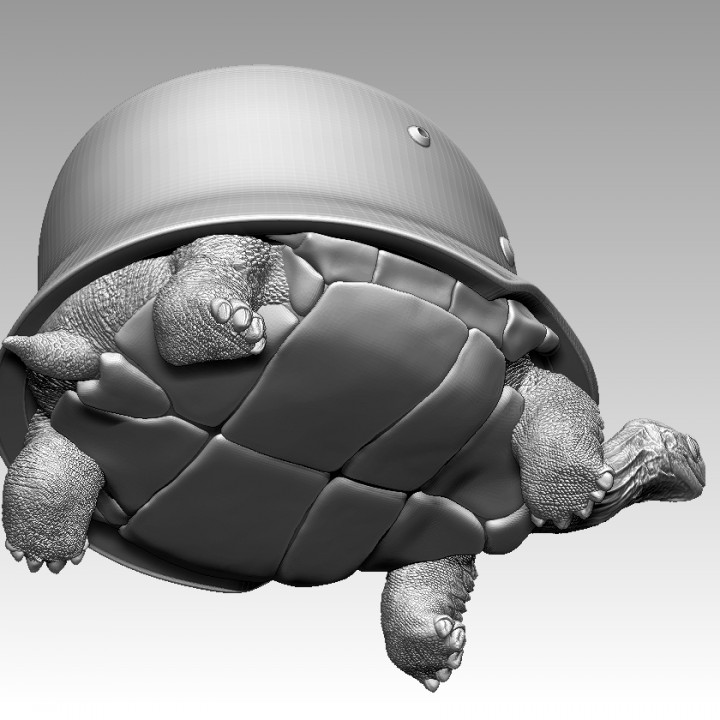 3D Printable TURTLE HELMET by 3Dimontis