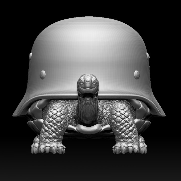 3D Printable TURTLE HELMET by Dmitry Tishchenkov