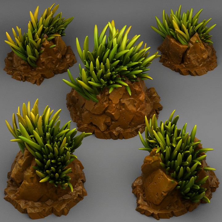 3D Printable MOUNTAIN GRASS by Fantastic Plants And Rocks