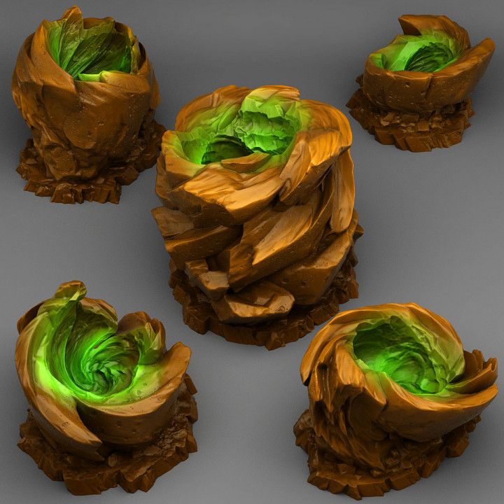 3D Printable VORTEX STONES by Fantastic Plants And Rocks