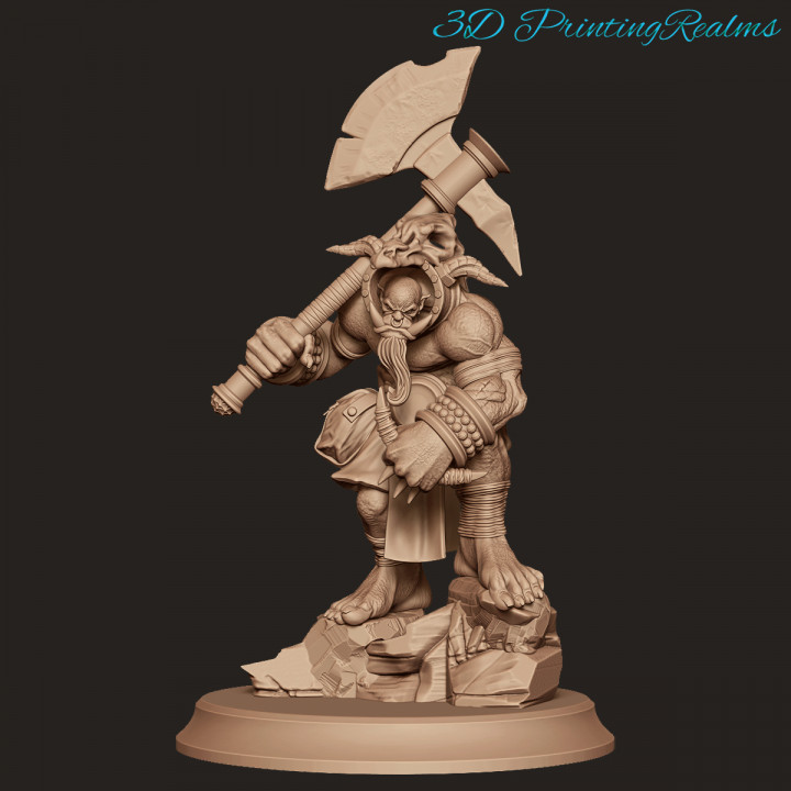 3D Printable Ulfar Frostbeard by 3DprintingRealms