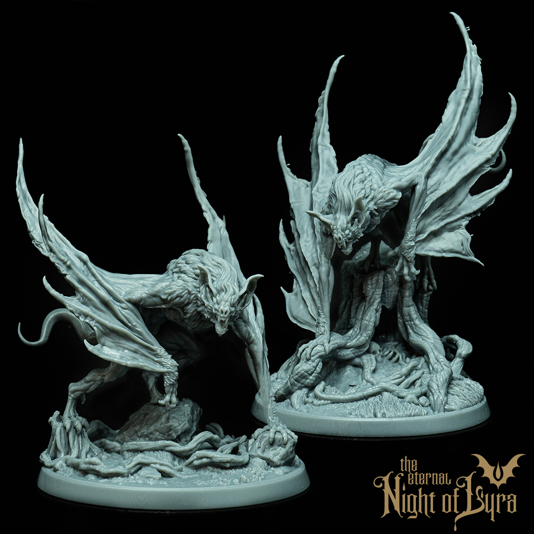 3D Printable Dire Bat by The Shattered Realms