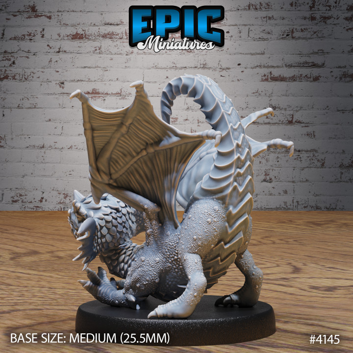3D Printable Blue Dragon Wyrmling Stretch / Legendary Drake / Ancient ...