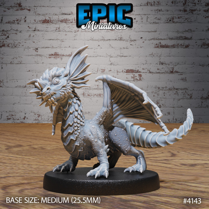 3D Printable Blue Dragon Wyrmling Set / Legendary Drake / Ancient ...