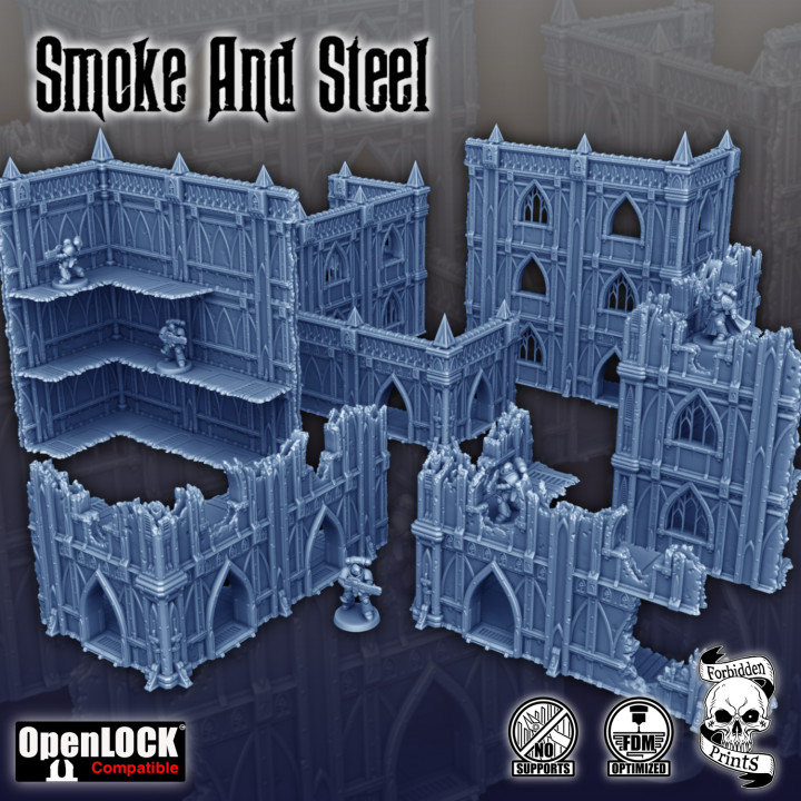 3D Printable Smoke and Steel - WTC BUNDLE! Set by Forbidden Prints