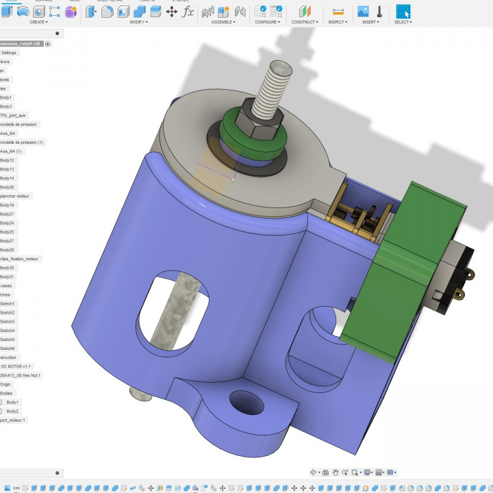 3D Printable Support N20 DC MOTOR by Bolliandi Bernard