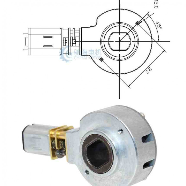 3D Printable Support N20 DC MOTOR by Bolliandi Bernard