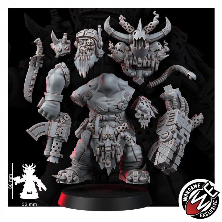 3D Printable ORK MAD RIDERS NOBBAS by Wargame Exclusive