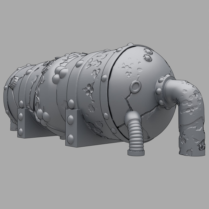 3D Printable Plague Blessed - Industrial Tank by Catatonic Mushroom ...
