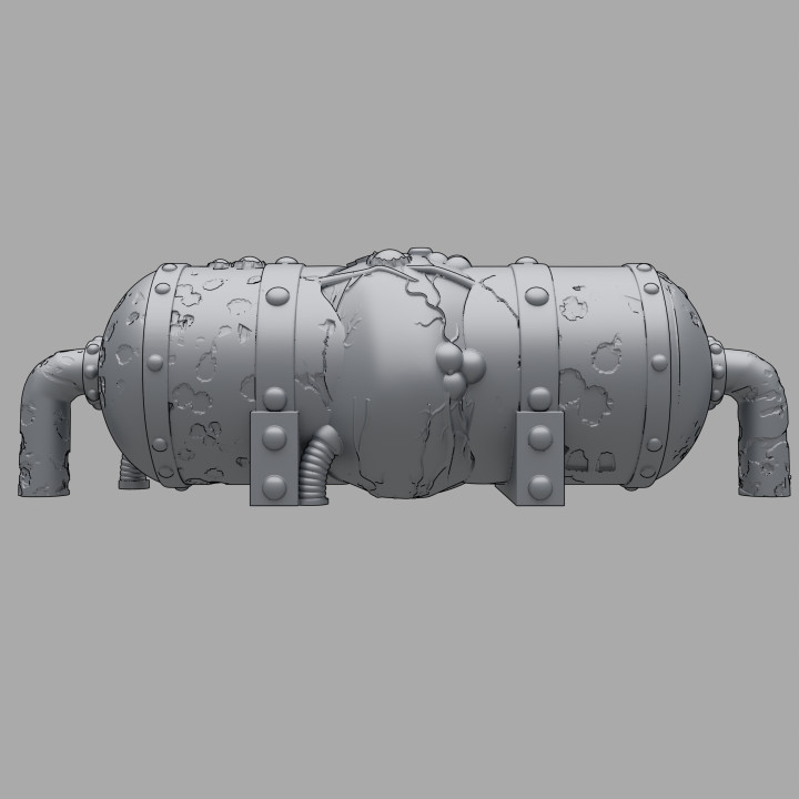 3D Printable Plague Blessed - Industrial Tank by Catatonic Mushroom ...